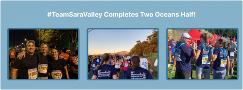 Raising funds for Sara Valley - Running Events