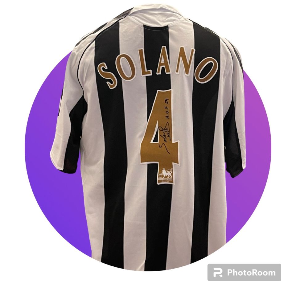 Cup Final Memorabilia Auction - Nobby Solano signe…